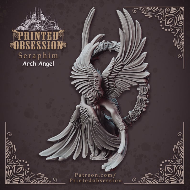 Seraphim Engel 3D gedruckt Tabletop RPG Mini - Etsy.de