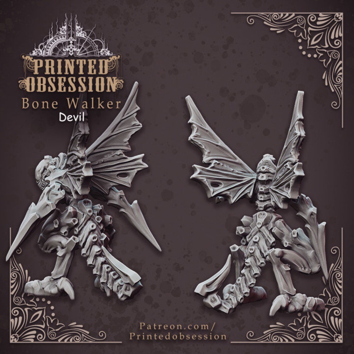 Bone Walker 3D Printed Tabletop RPG Minis | Etsy