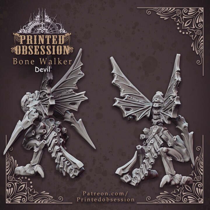 Bone Walker 3D Printed Tabletop RPG Minis | Etsy