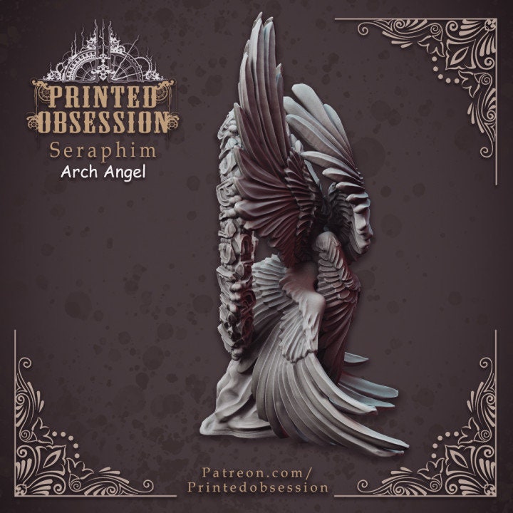 Seraphim Engel 3D gedruckt Tabletop RPG Mini | Etsy