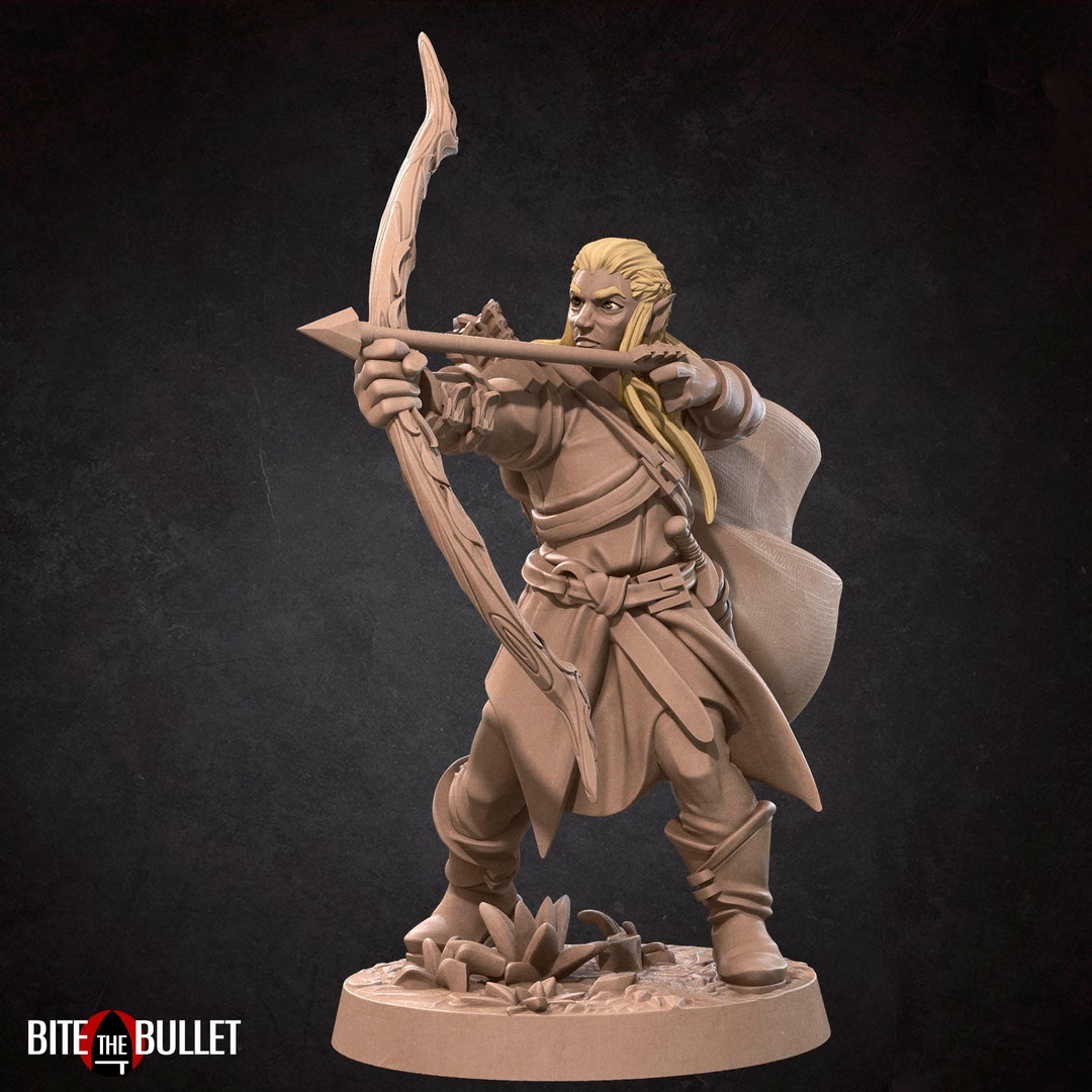 Legolas the Elven Prince LOTR 3D Printed Tabletop RPG Mini UNPAINTED - Etsy