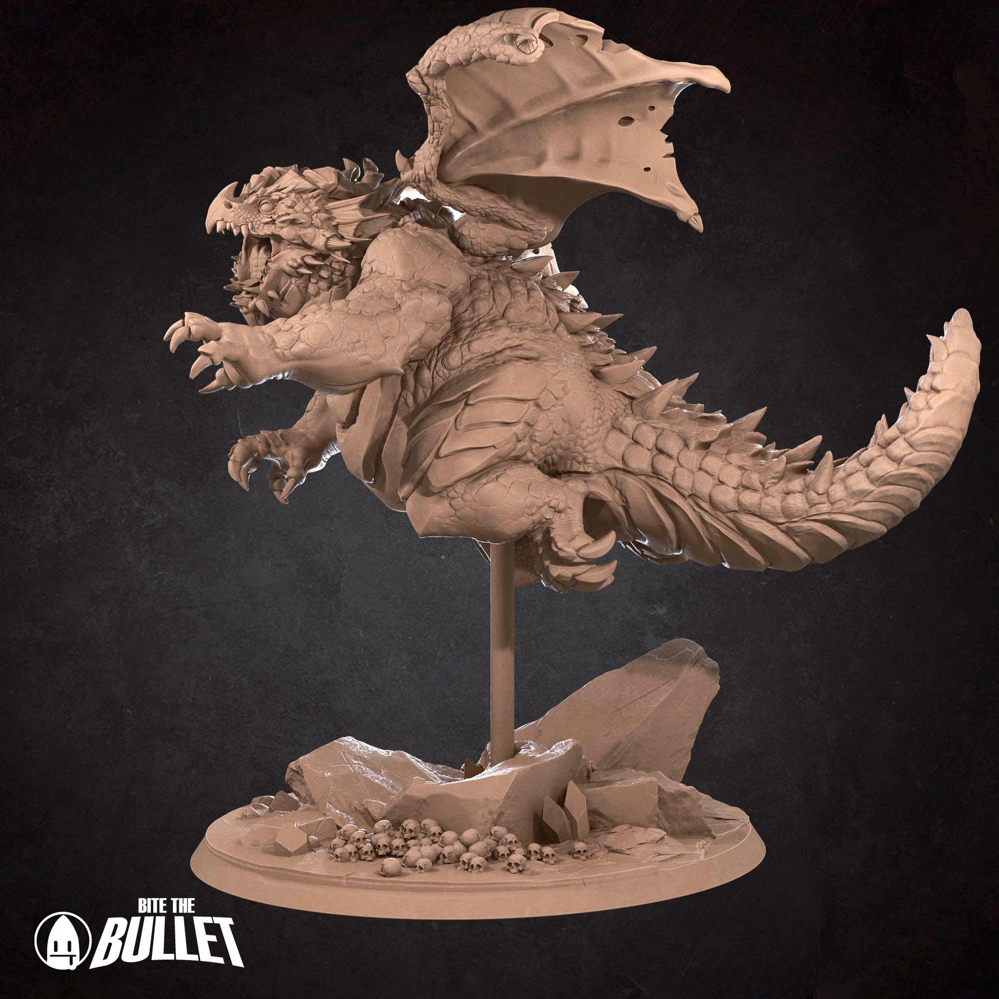 Chonky Dragon Themberchaud 3D Printed Tabletop RPG Mini UNPAINTED - Etsy