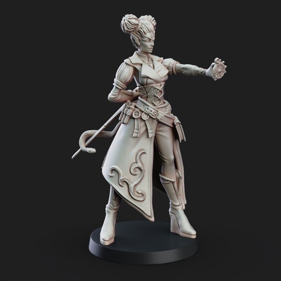 Artificer Summoner Elf Rose 3D Printed Tabletop RPG Mini - Etsy
