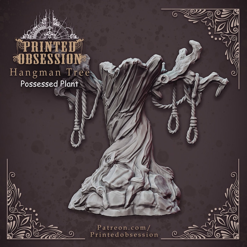 Hangman's Haunted Tree 3D Printed Tabletop RPG Monster - Etsy