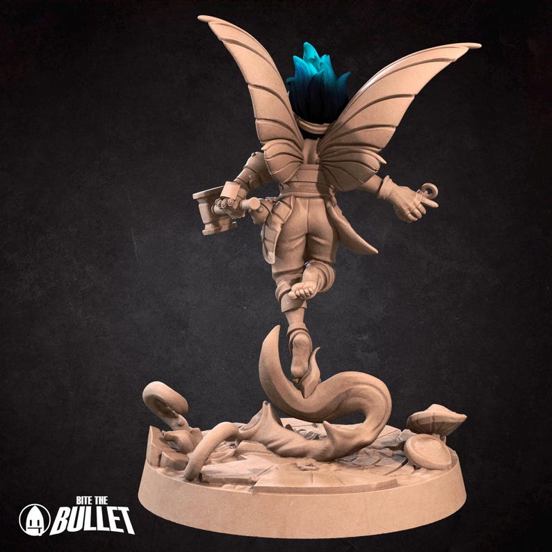 Pixie Warlock 3D Printed Tabletop RPG Mini UNPAINTED - Etsy