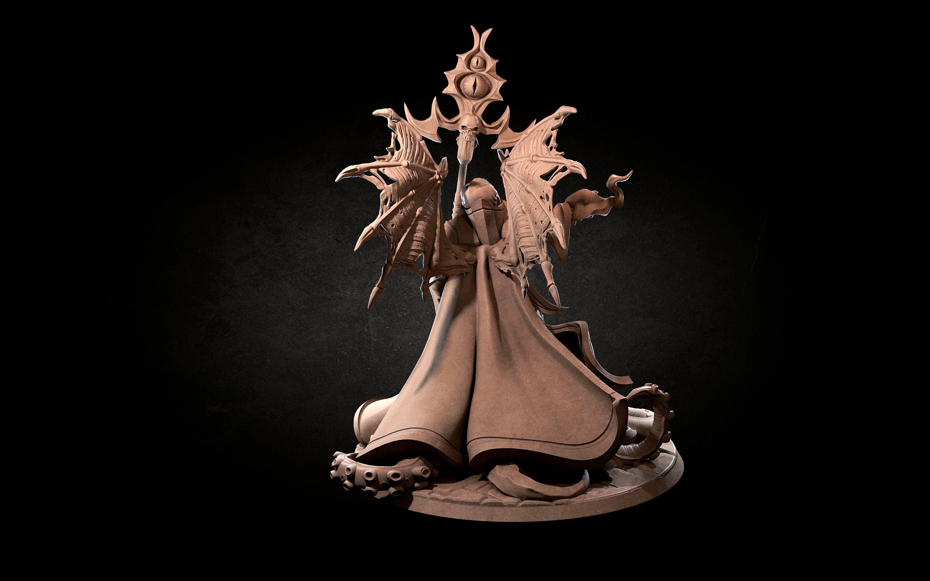 Kerioth the Corrupted Priest 3D Printed Tabletop RPG Mini - Etsy