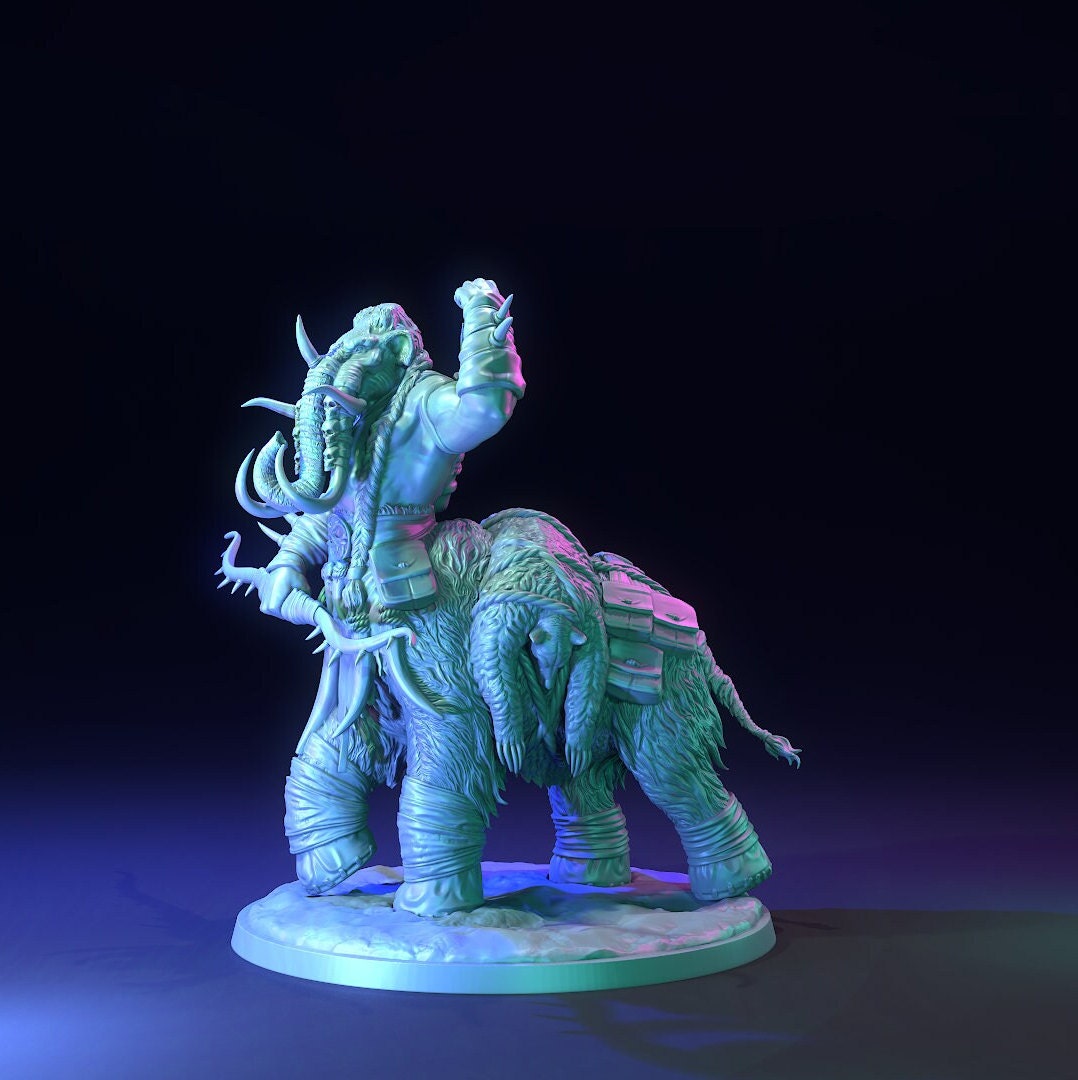 Mammoth Centaurs 3D Printed Tabletop RPG Minis | Etsy