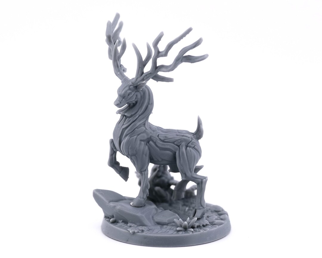 Tree Deer 3D Printed Tabletop RPG Mini UNPAINTED - Etsy