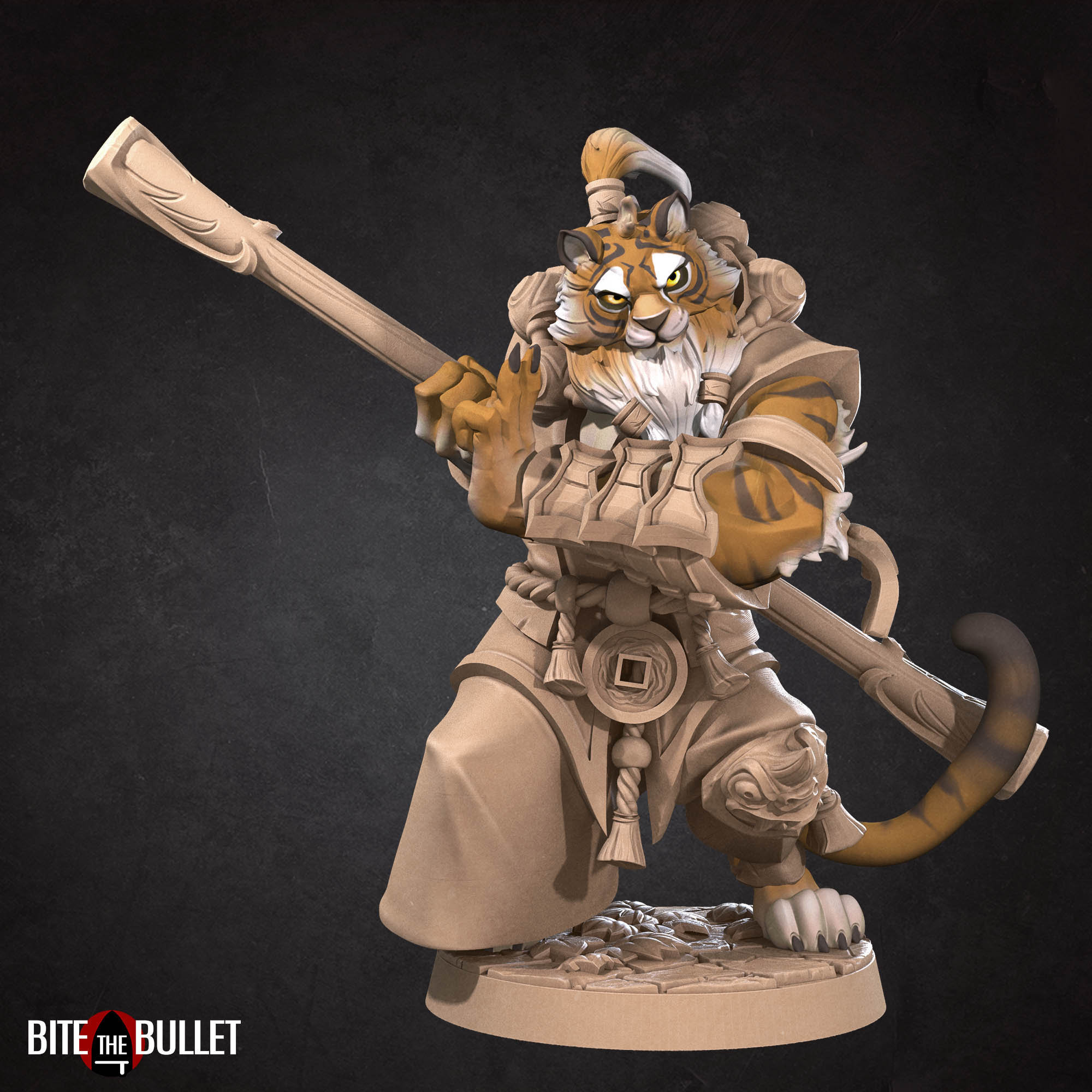 Tabaxi Tiger Monk 3D Printed Tabletop RPG Mini UNPAINTED - Etsy