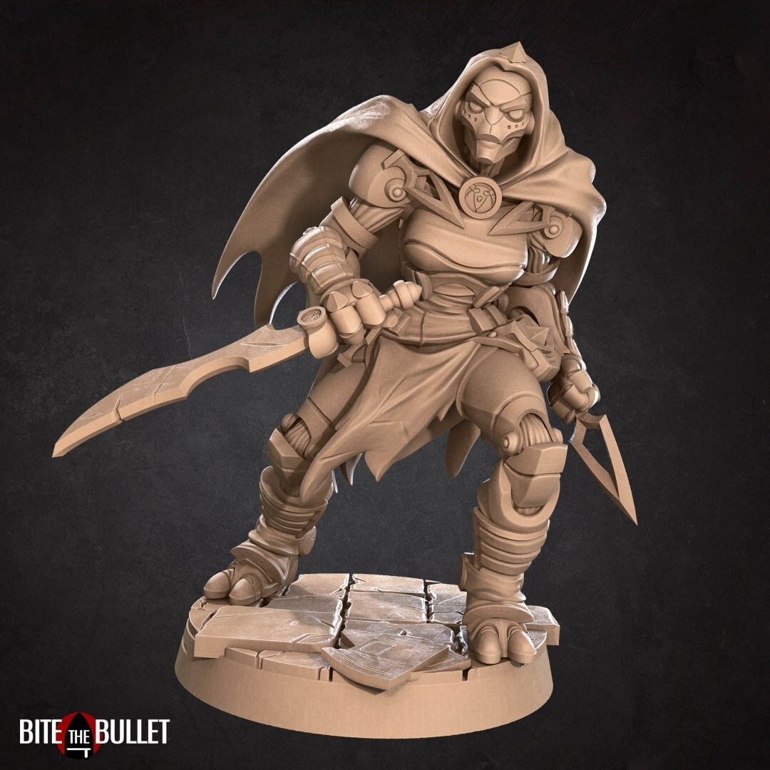 Warforged Rogue 3D Printed Tabletop RPG Mini UNPAINTED - Etsy