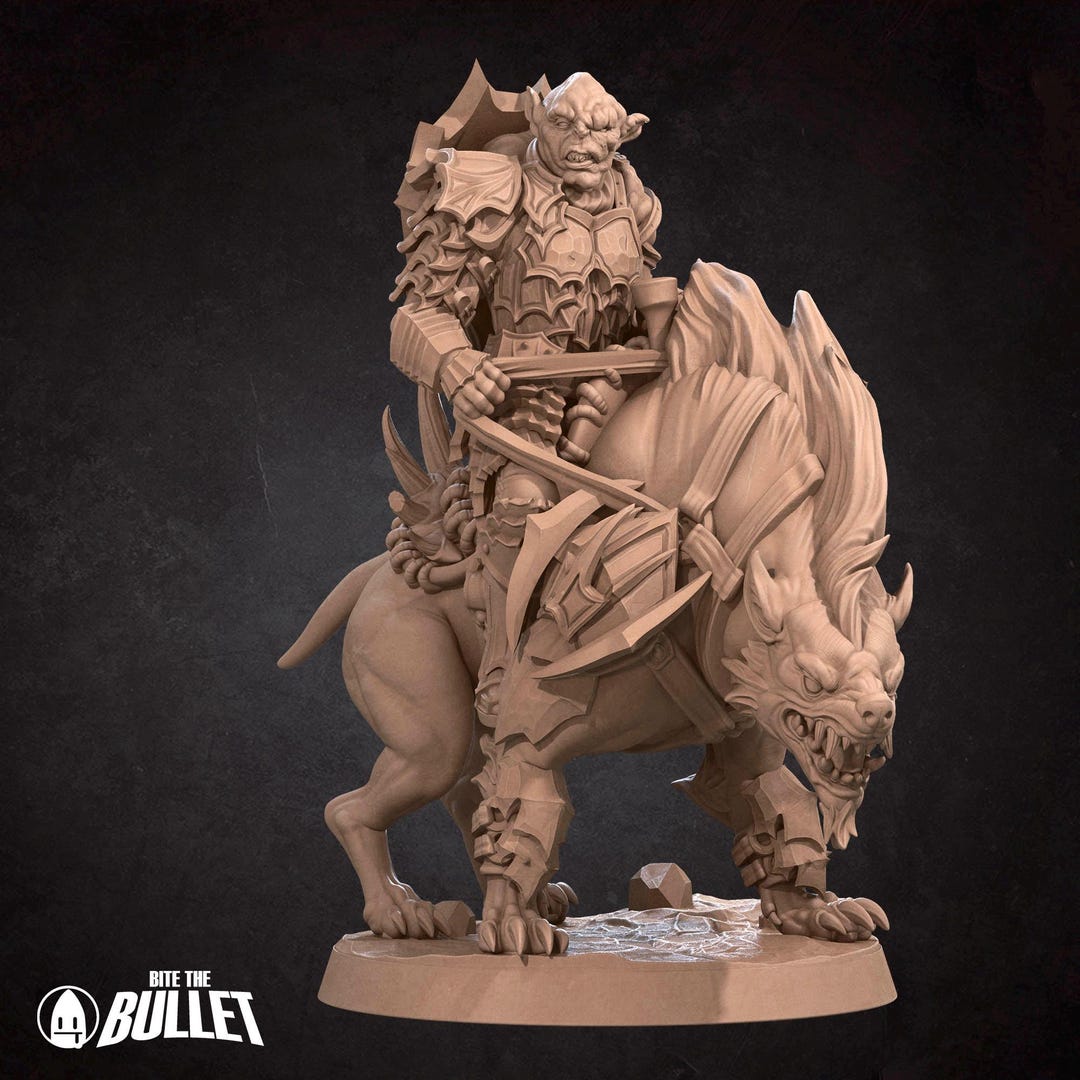 Warg Riders - Bundle 3D Printed Tabletop RPG Mini UNPAINTED - Etsy