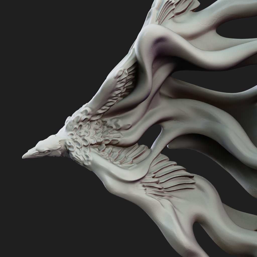 Shadow Raven Elemental Familiar 3D Printed Tabletop RPG Mini - Etsy