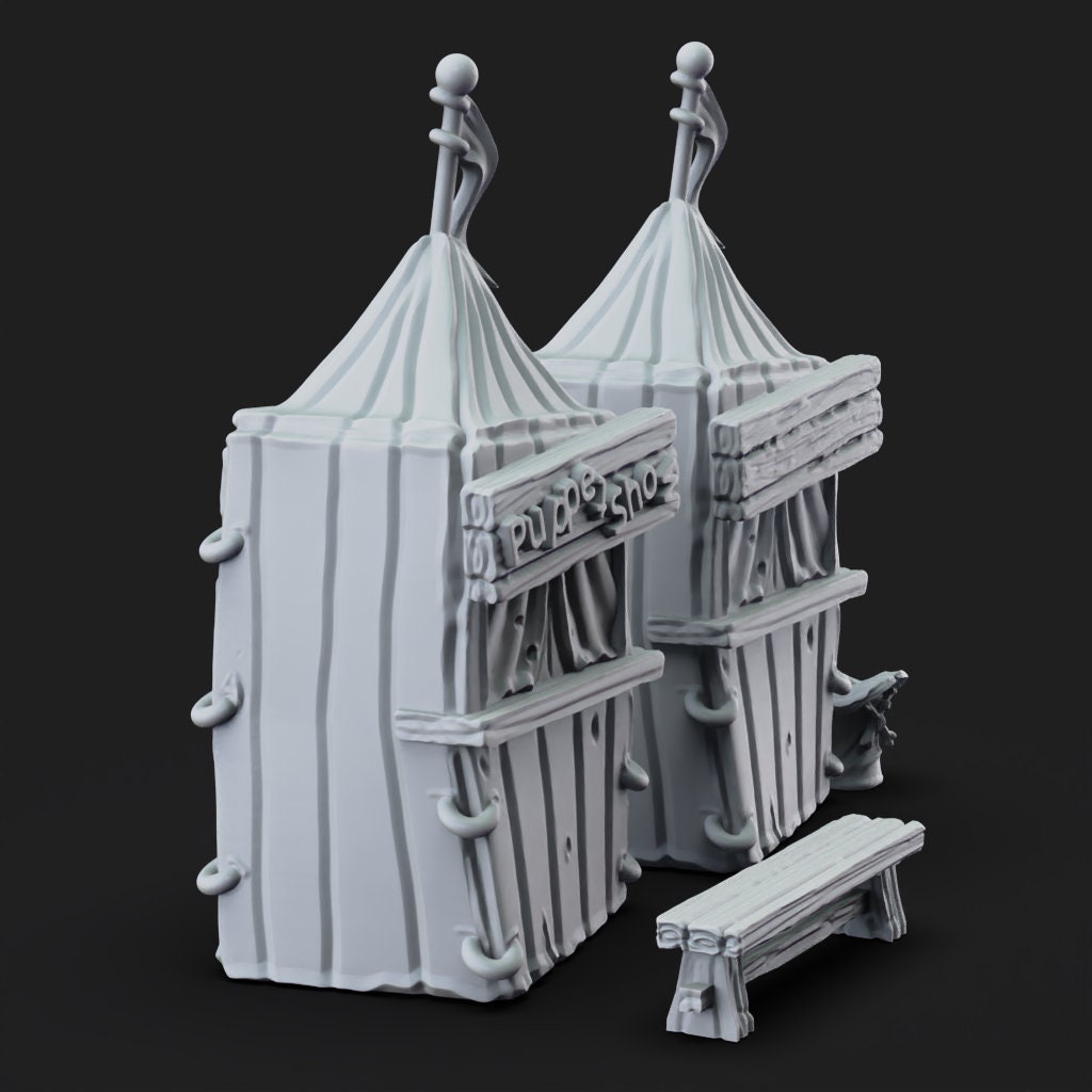 Awakened Puppet Show 3D Printed Tabletop RPG Scenery UNPAINTED - Etsy