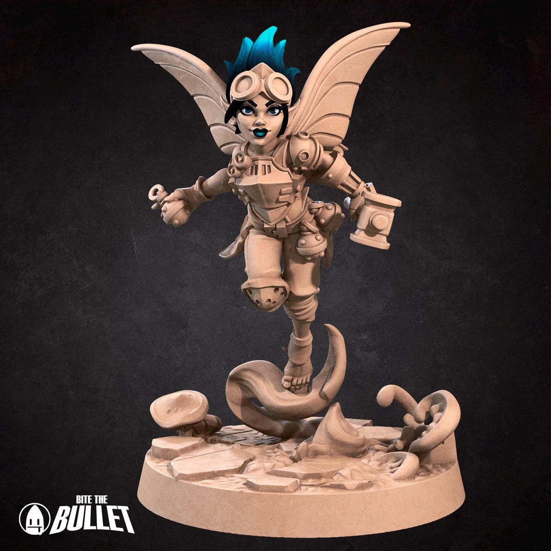 Pixie Warlock 3D Printed Tabletop RPG Mini UNPAINTED - Etsy