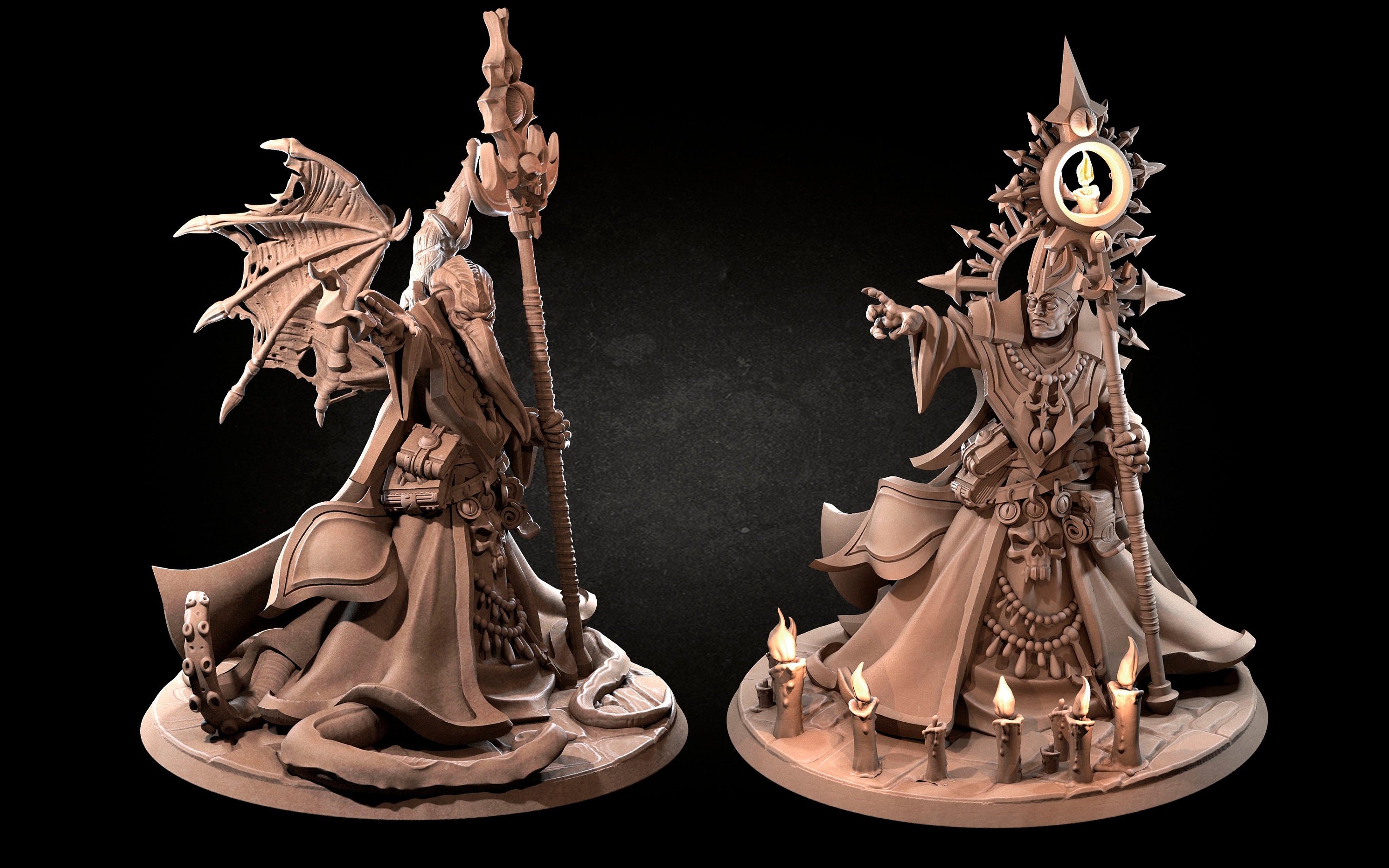 Kerioth the Corrupted Priest 3D Printed Tabletop RPG Mini - Etsy
