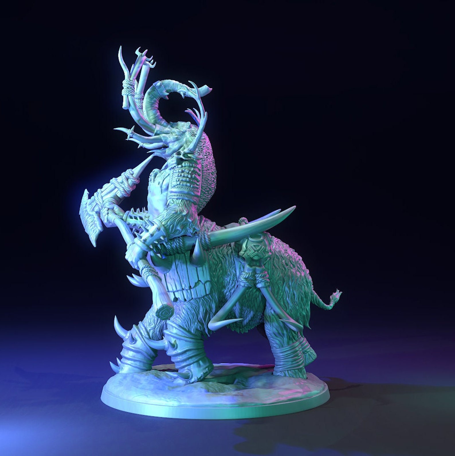 Mammoth Centaurs 3D Printed Tabletop RPG Minis | Etsy