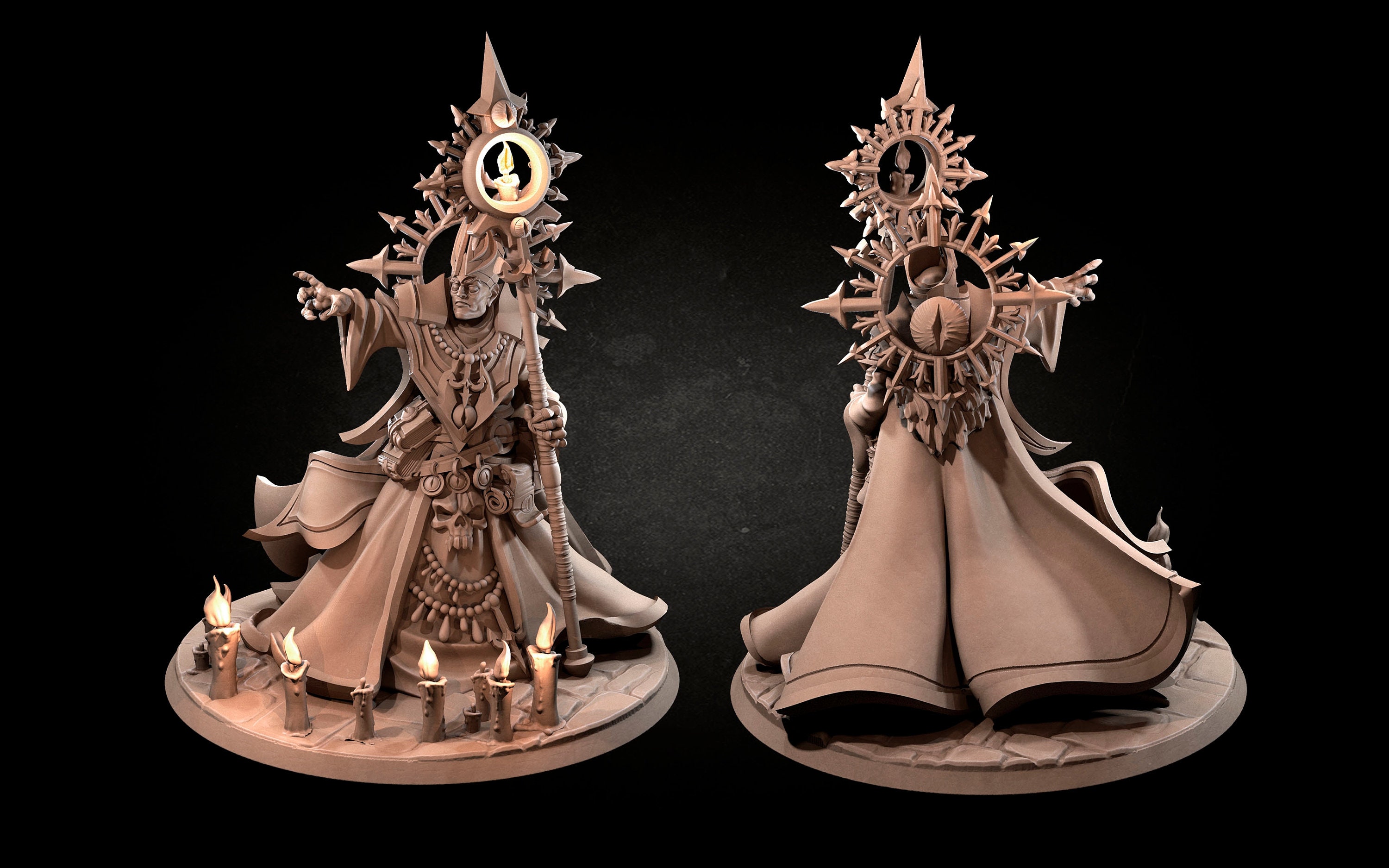 Kerioth the Corrupted Priest 3D Printed Tabletop RPG Mini - Etsy