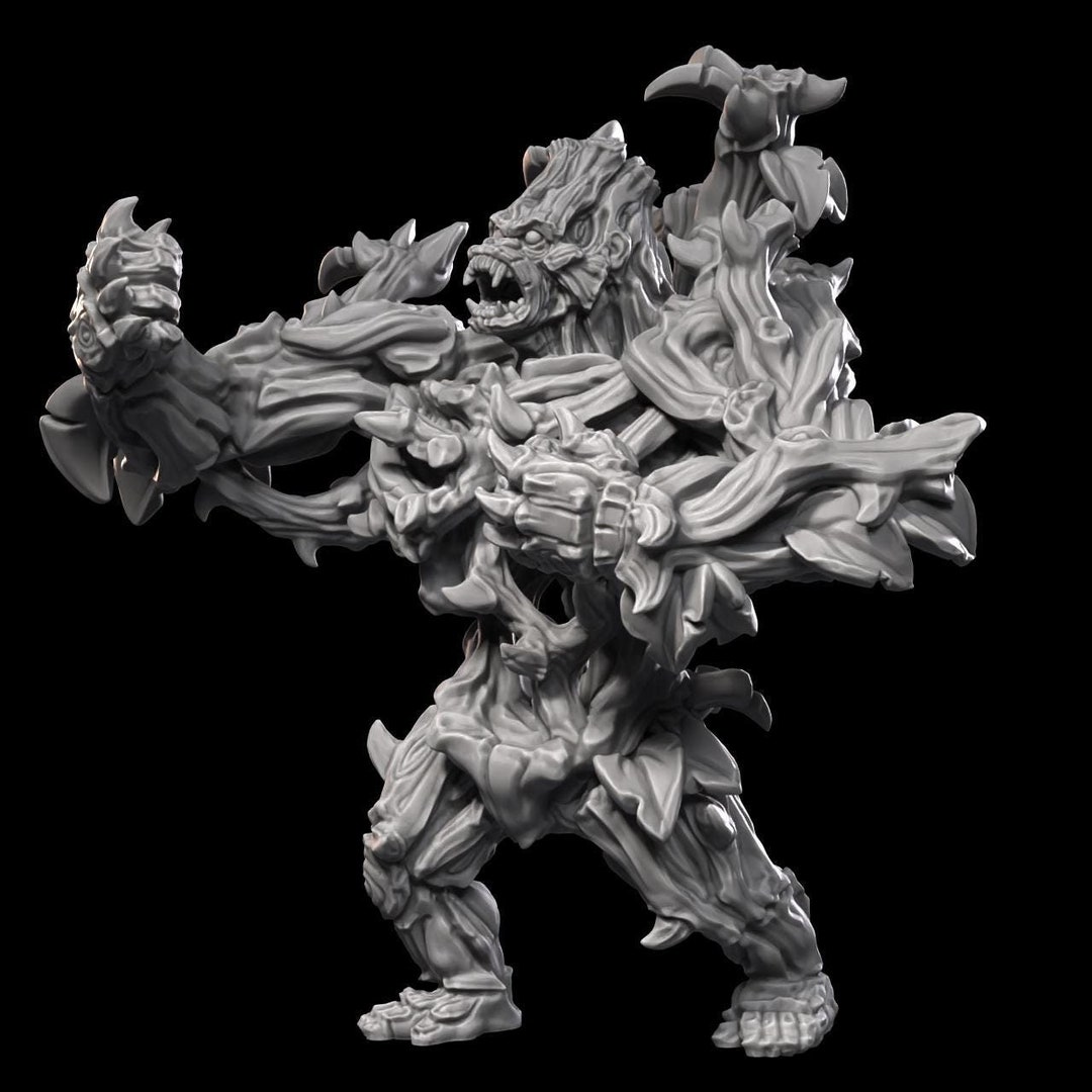Thorn Gorilla Elemental Monster 3D Printed Tabletop RPG Mini UNPAINTED ...