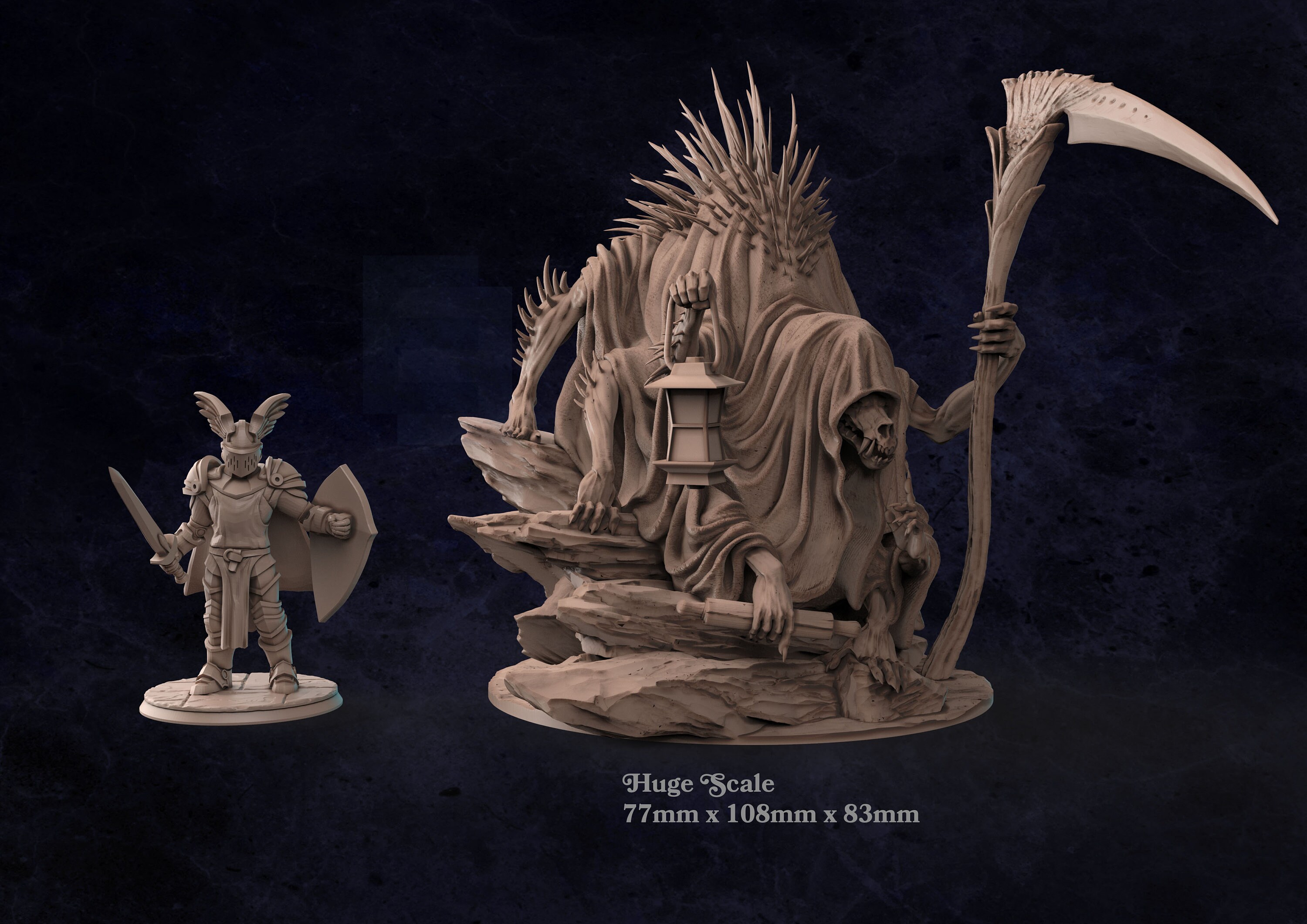 Whisper Demon 3D Printed Tabletop RPG Mini - Etsy UK