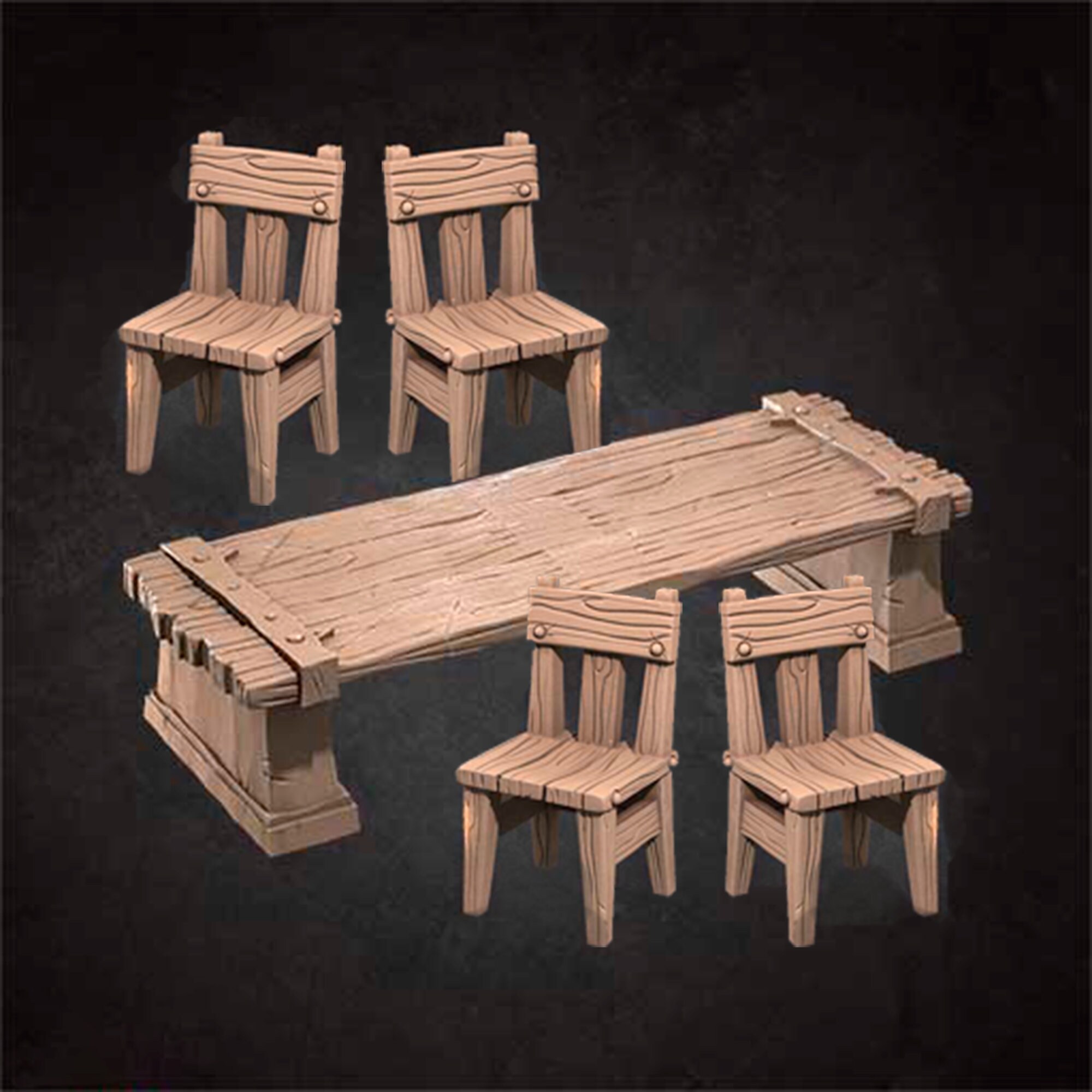 Bakery Shop Scatter 3D Printed Tabletop RPG Scenery UNPAINTED - Etsy