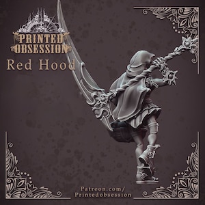 Red Hood 3D Printed Tabletop RPG Mini - Etsy