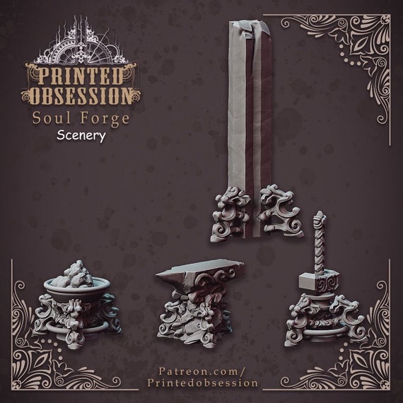 Celestial Forge 3D Printed Tabletop RPG Scatter Scenery - Etsy Finland