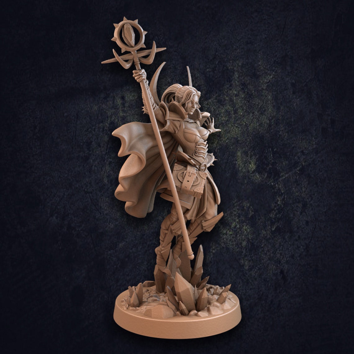 Dragon Mage Elf 3D Printed Tabletop RPG Mini - Etsy