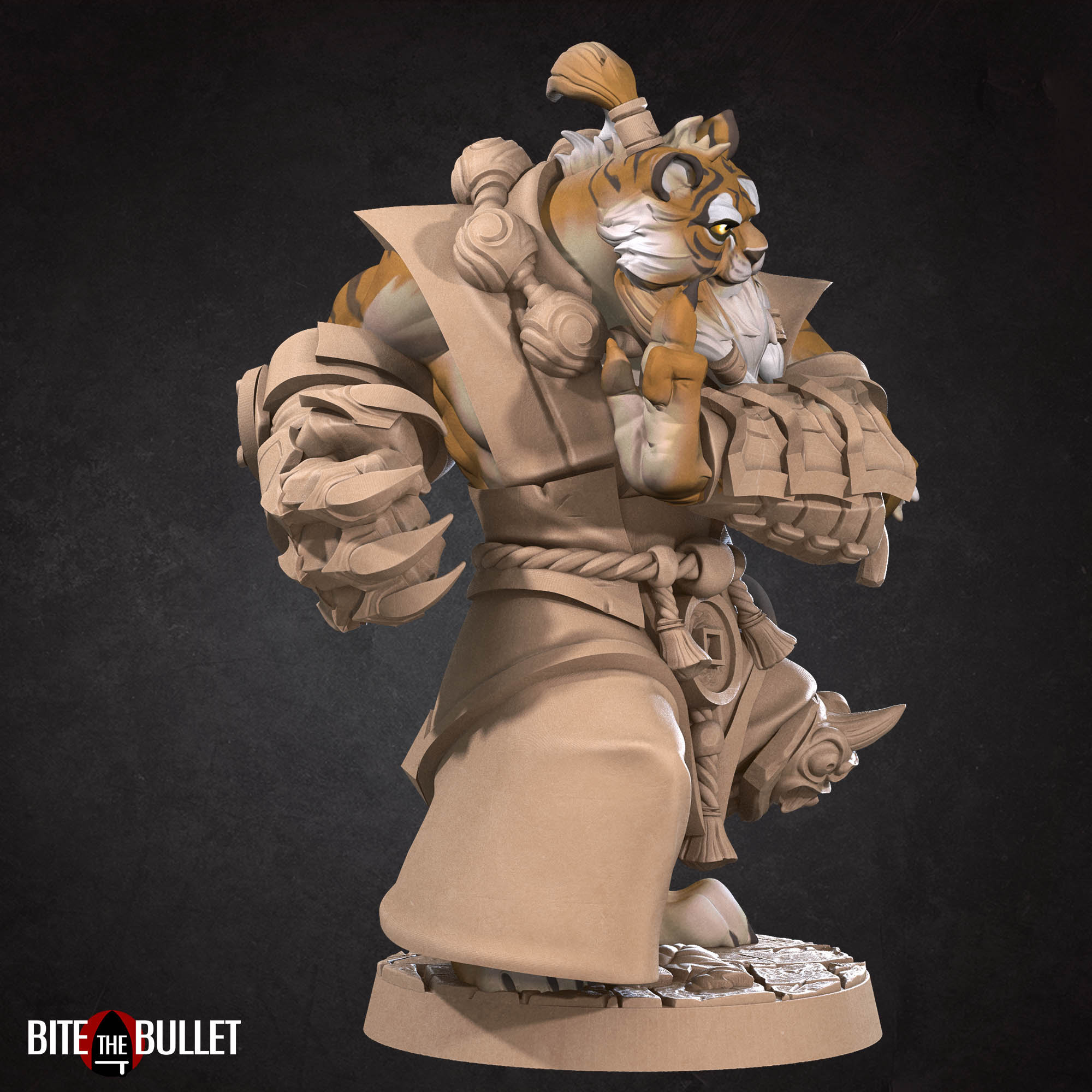 Tabaxi Tiger Monk 3D Printed Tabletop RPG Mini UNPAINTED - Etsy