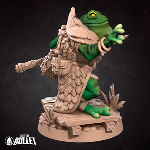Frogfolk Monk 3D Printed Tabletop RPG Mini UNPAINTED - Etsy