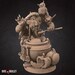 Pumpkin Cart and Dragonborn Chef 3D Printed Tabletop RPG Mini & Scatter ...