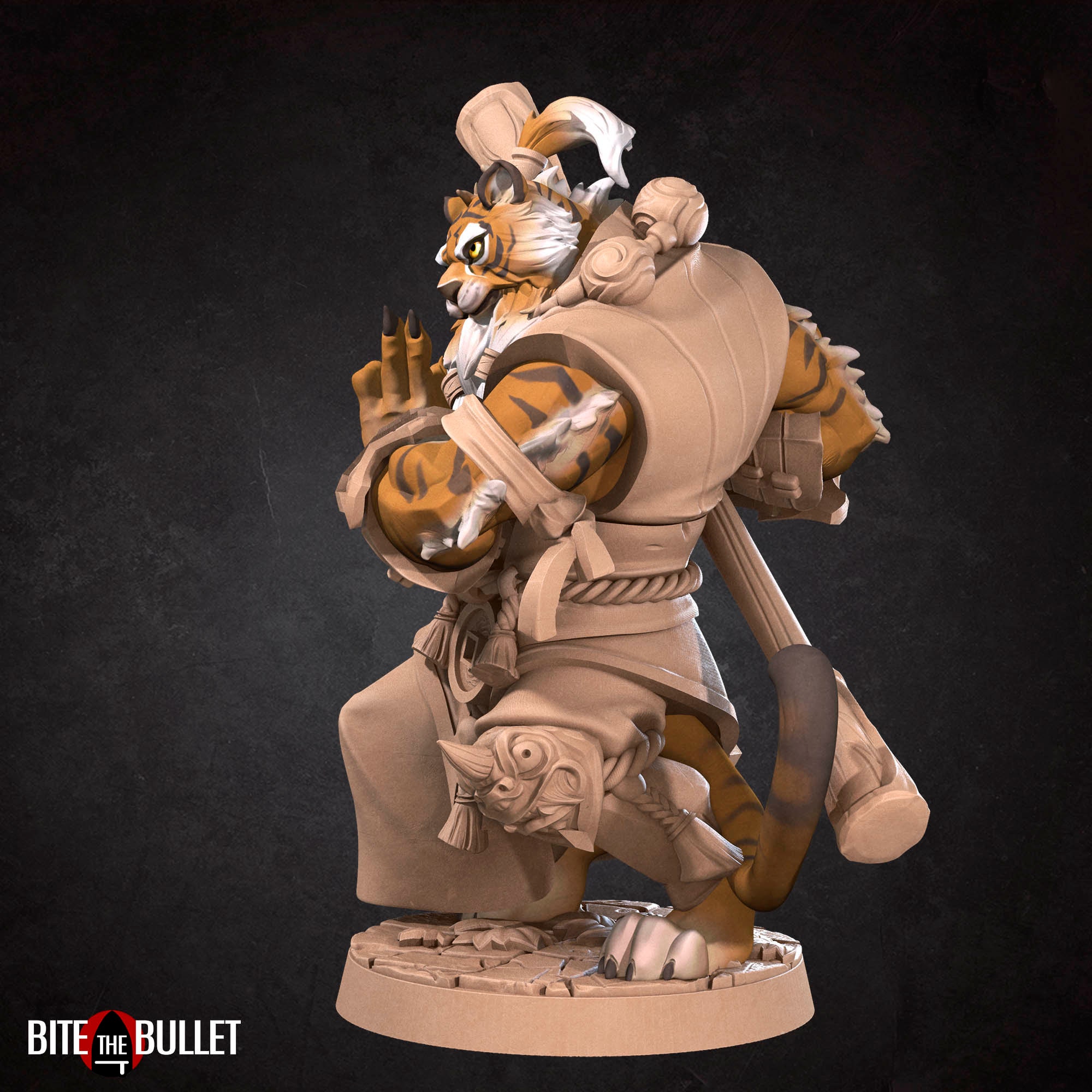 Tabaxi Tiger Monk 3D Printed Tabletop RPG Mini UNPAINTED - Etsy