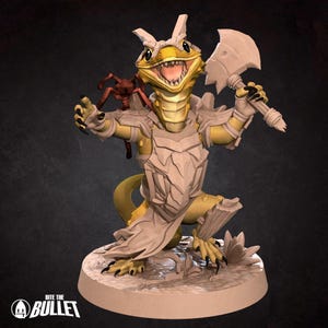 Lizardfolk Barbarian 3D Printed Tabletop RPG Mini UNPAINTED - Etsy