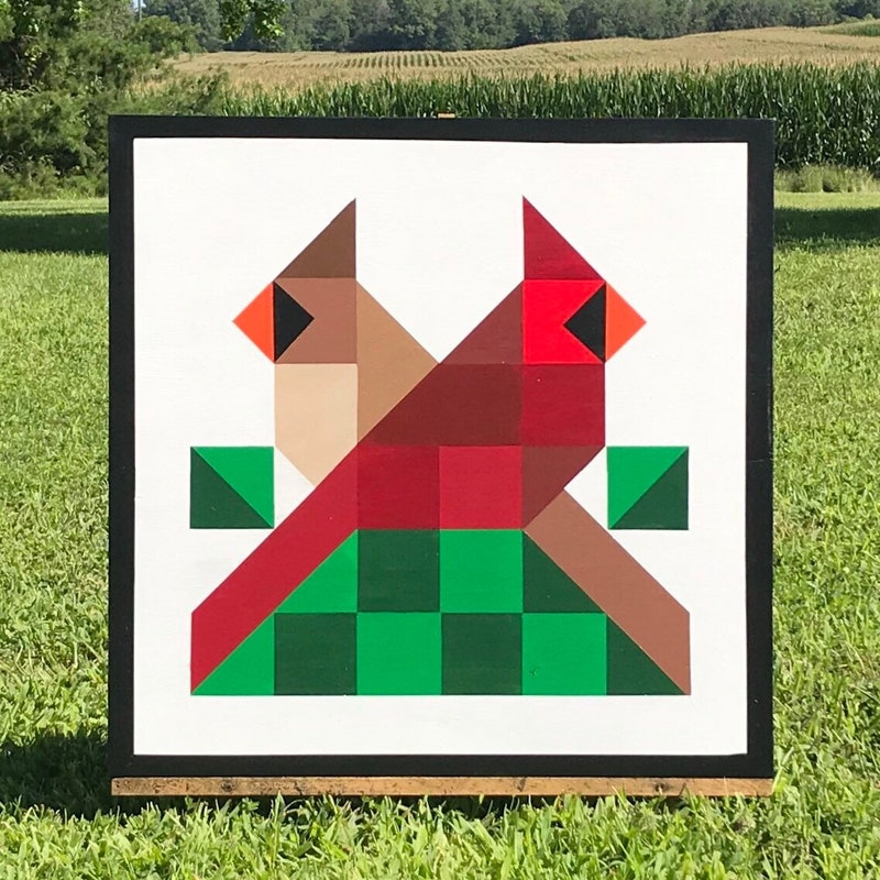 Cardinal Barn Quilts - Etsy