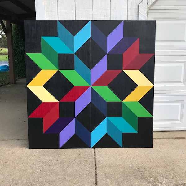 Carpenter Wheel Barn Quilt - Etsy