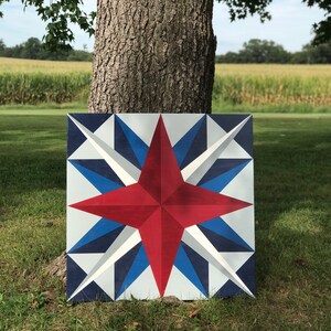 Mariners Compass Barn Quilt, Customized Colors - Etsy
