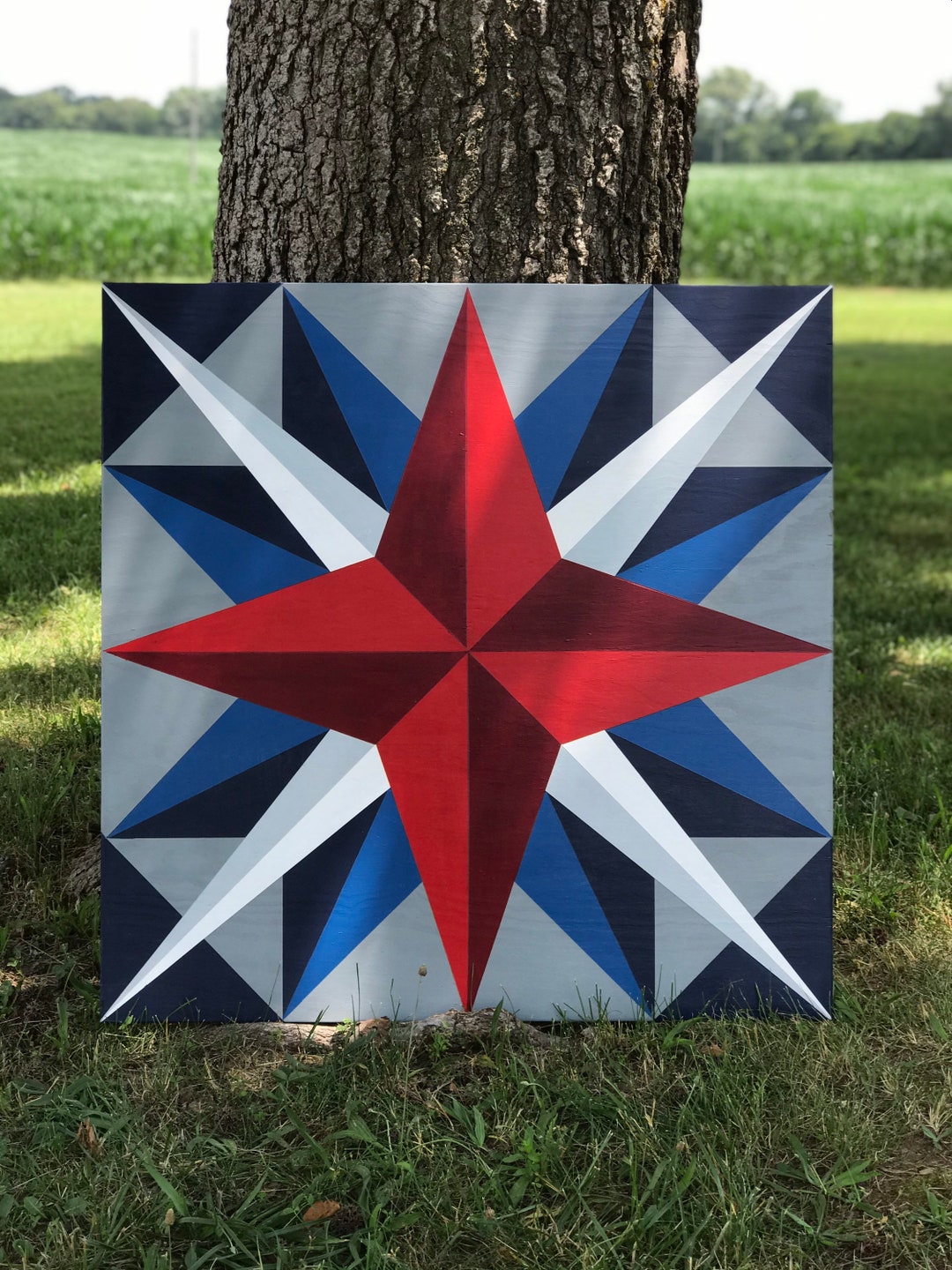 Mariner’s Compass Custom Barn Quilts, Handcrafted, Personalized ...