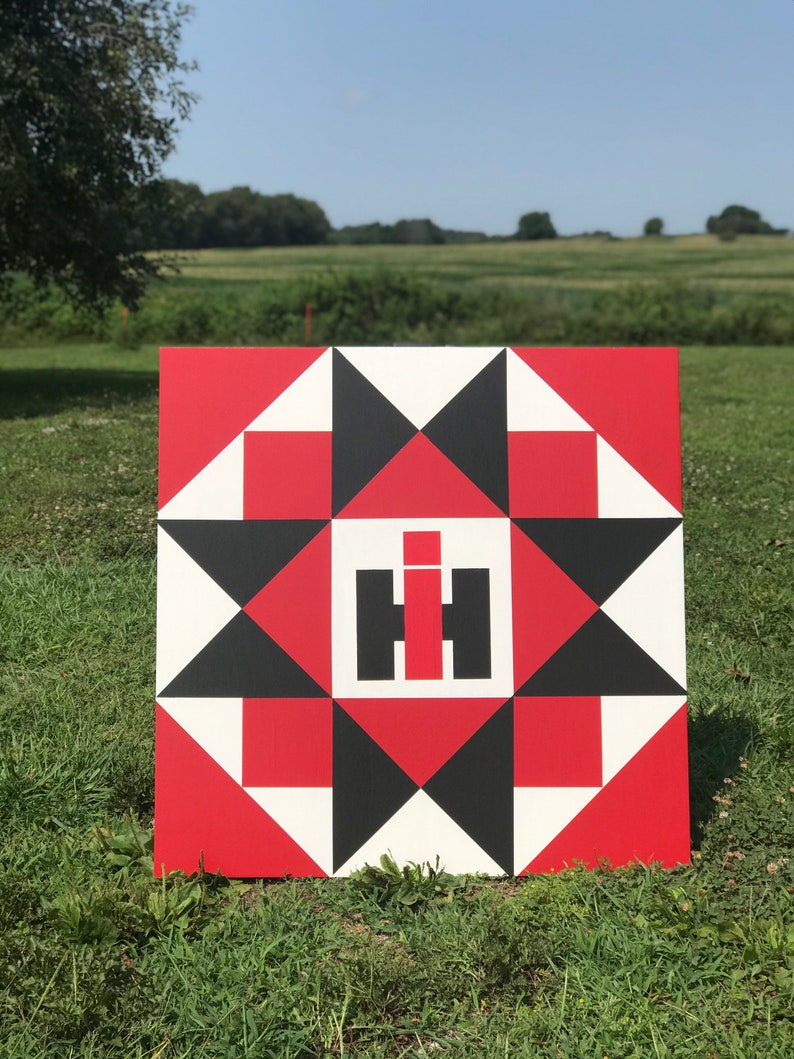 IH Case, Farm Barn Quilt, Personalized, Gift for Him, Customized ...