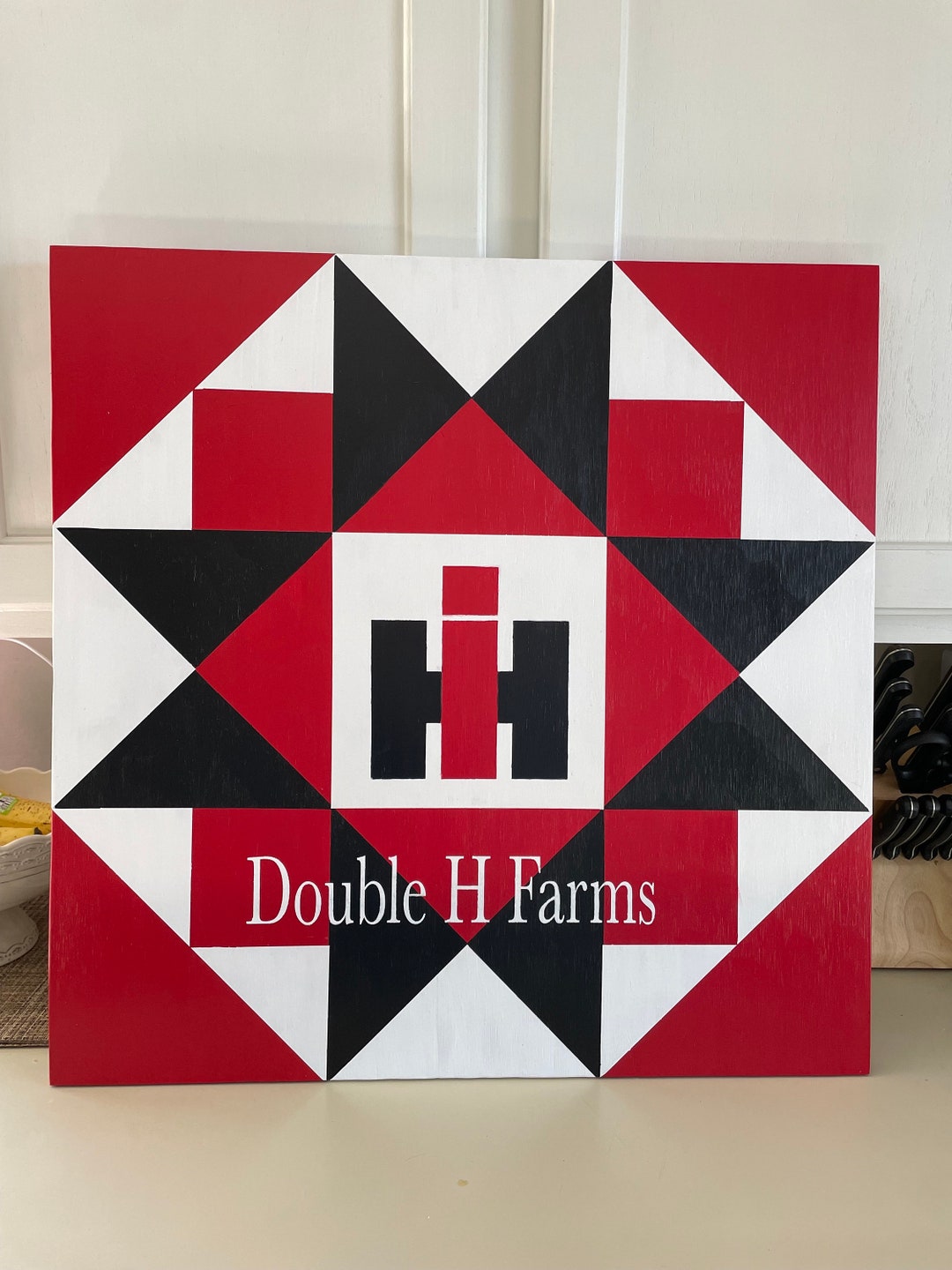 IH Case, Farm Barn Quilt, Personalized, Gift for Him, Customized ...