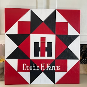 IH Case, Farm Barn Quilt, Personalized, Gift for Him, Customized ...