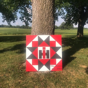 IH Case, Farm Barn Quilt, Personalized, Gift for Him, Customized ...
