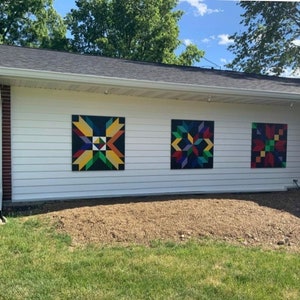 PICK YOUR COLORS Barn Quilts 4’x4’ 3’x3’ 2’x2’ 1’x1’ - Etsy