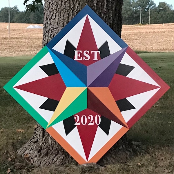 Wood Nautical Compass Barn Quilt - Etsy