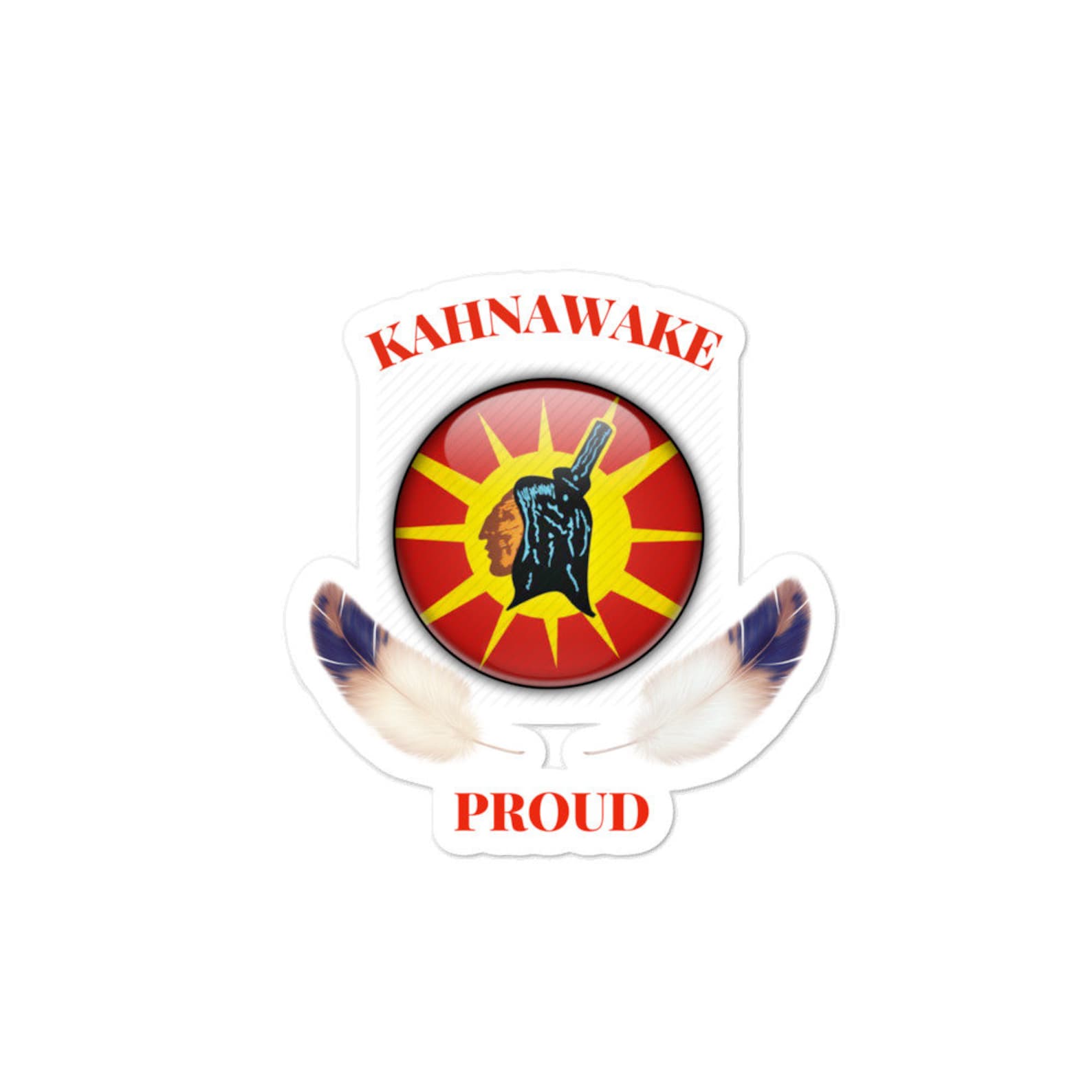 Kahnawake Proud Mohawk Native American Bubble-free Stickers - Etsy