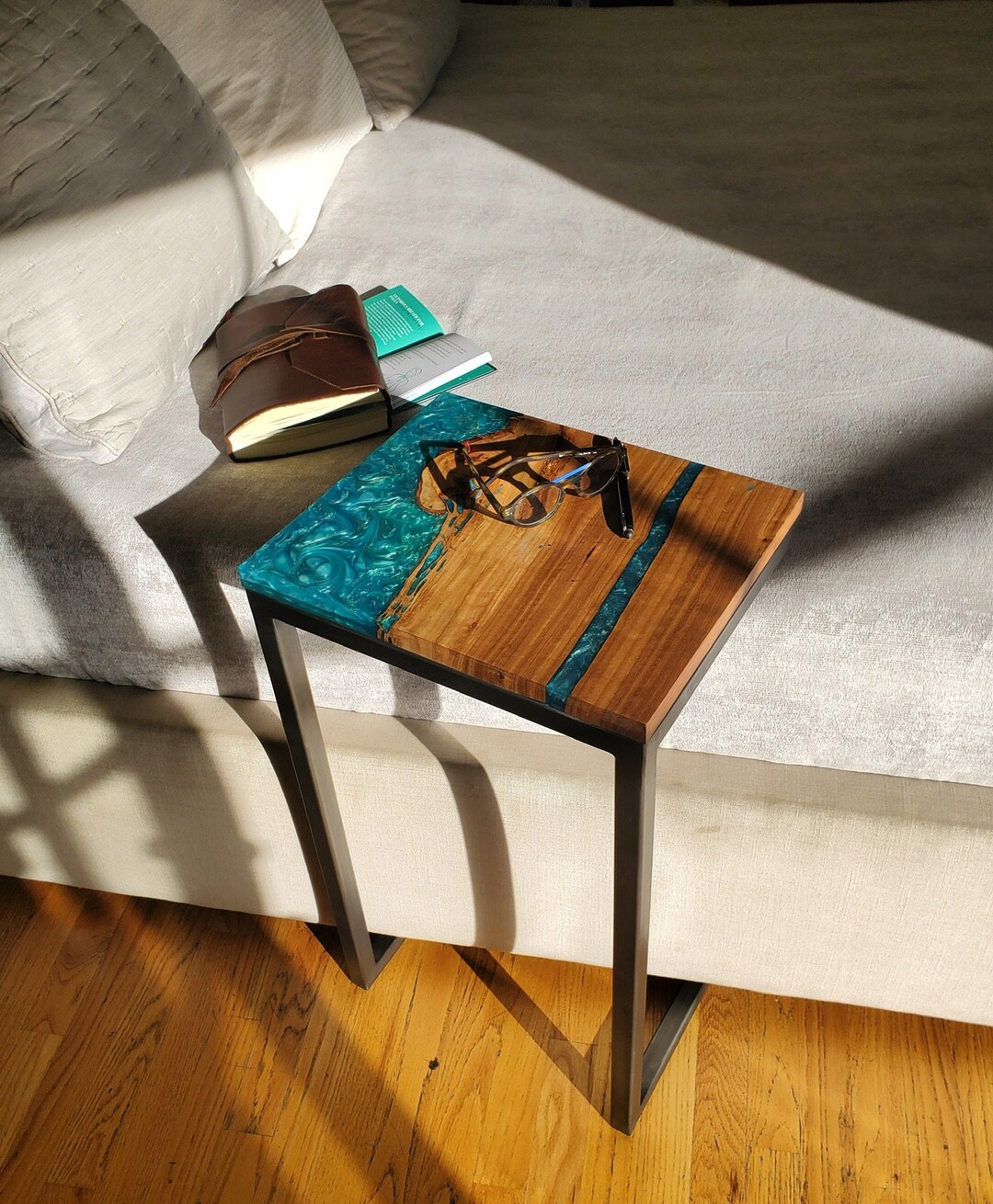 Resin and Wood Tray Tables SOLD - Etsy