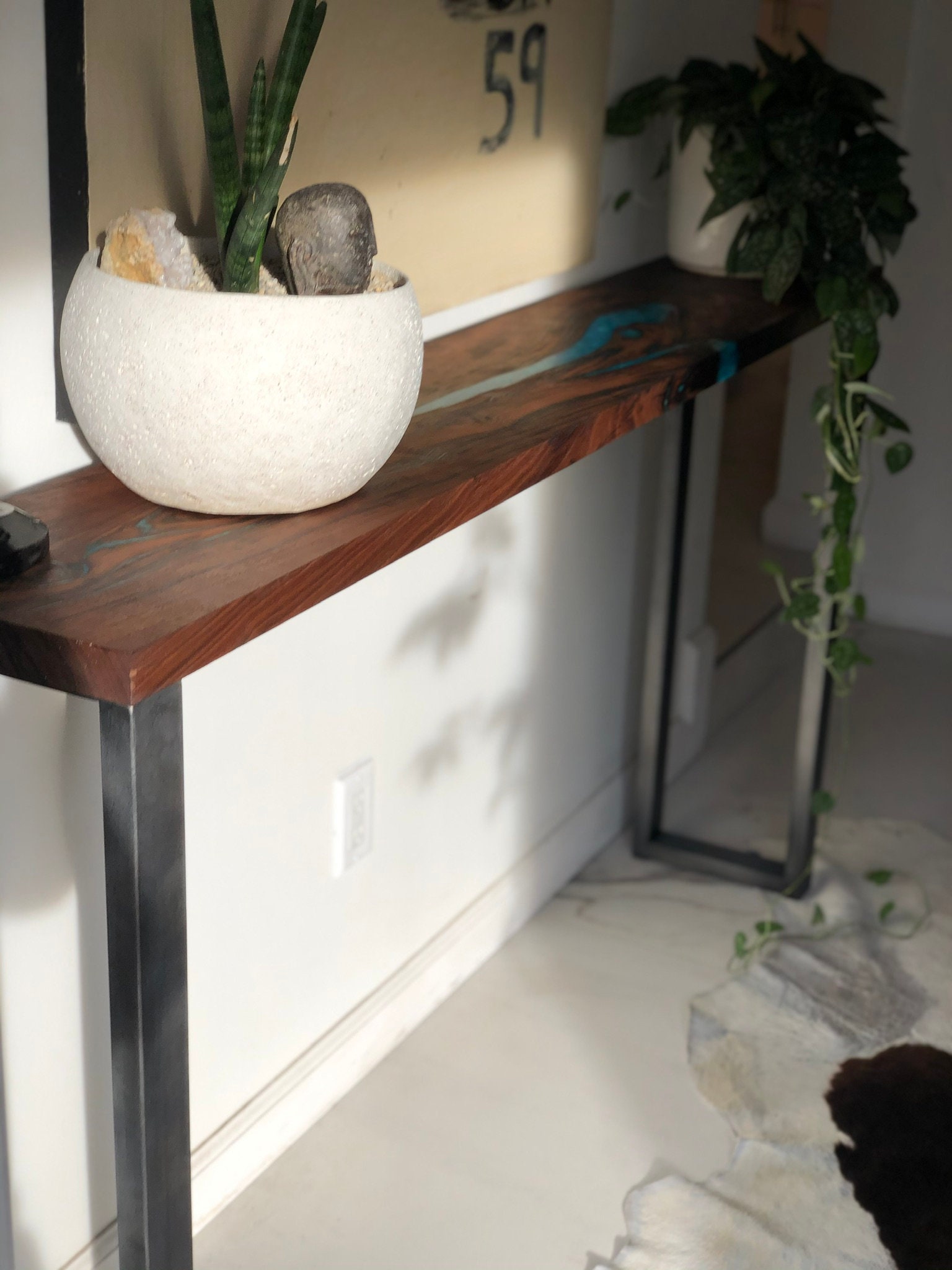 Resin and Wood Table SOLD - Etsy