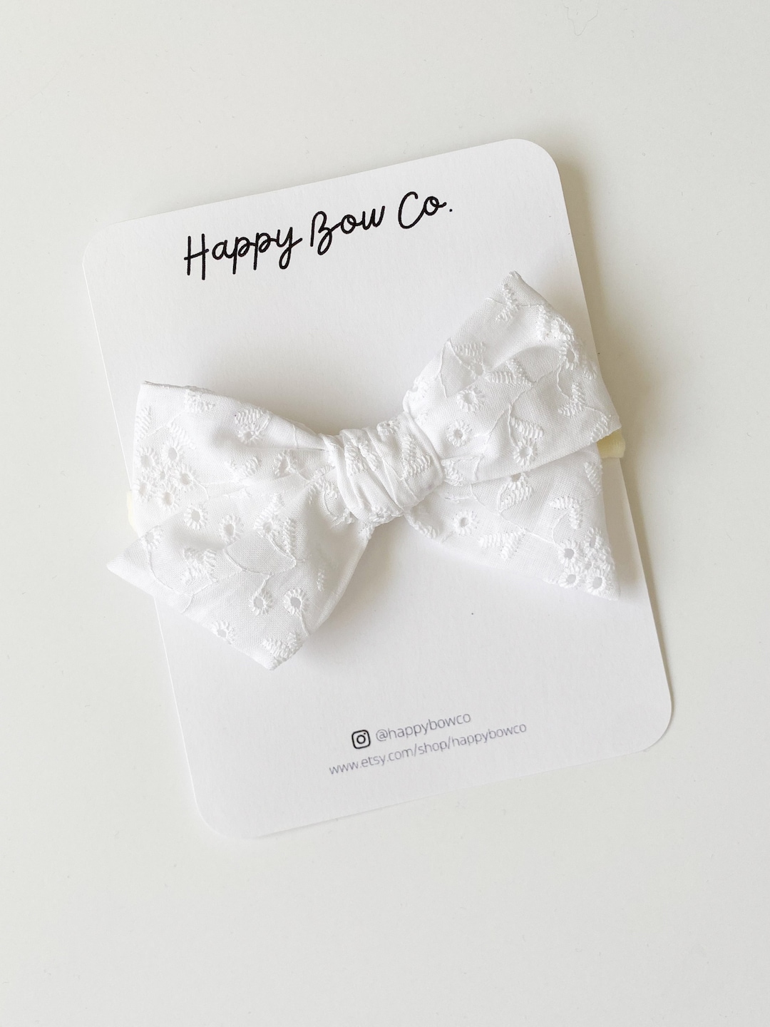 The White Eyelet Bow, Eyelet Hair Bow, Headband, Girls Hair Bow, Boho ...