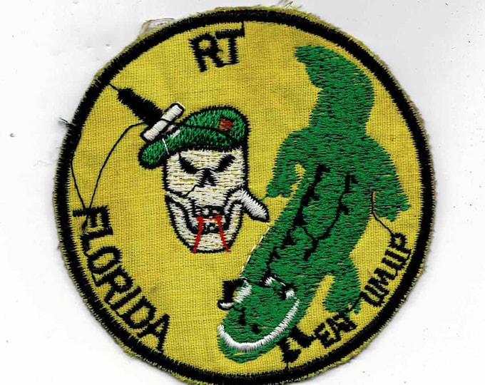 Vietnam War RT FLORIDA Eat Em' up Recon Team Special Ops Gator Green ...