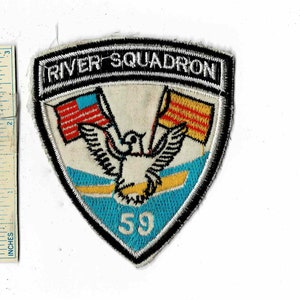Vietnam War 59th RIVER PATROL Squadron Boat PBR Rvn 59 Us Navy Cloth ...