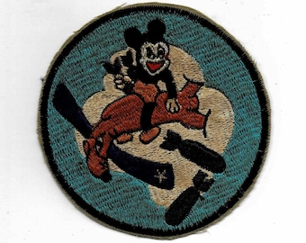 WW2 MICKEY MOUSE 349th Bomb Squadron Wwii US Army Usaaf Shoulder Patch ...