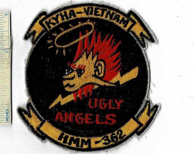 Vietnam War UGLY ANGELS Hmm-362 USMC Us Marine Corps Cloth - Etsy